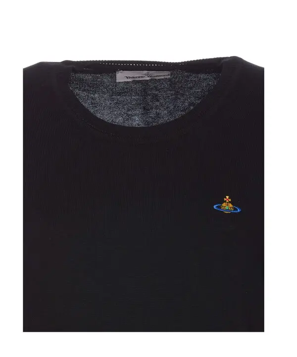 VIVIENNE WESTWOOD Orb Embroidered Knitted Jumper
