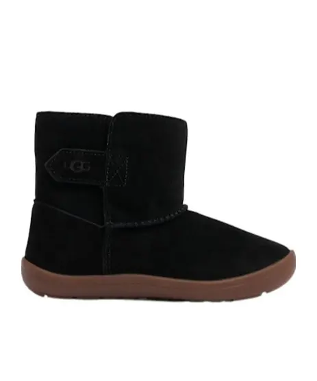 UGG Round Toe Boots With Side Hook And Loop Closure