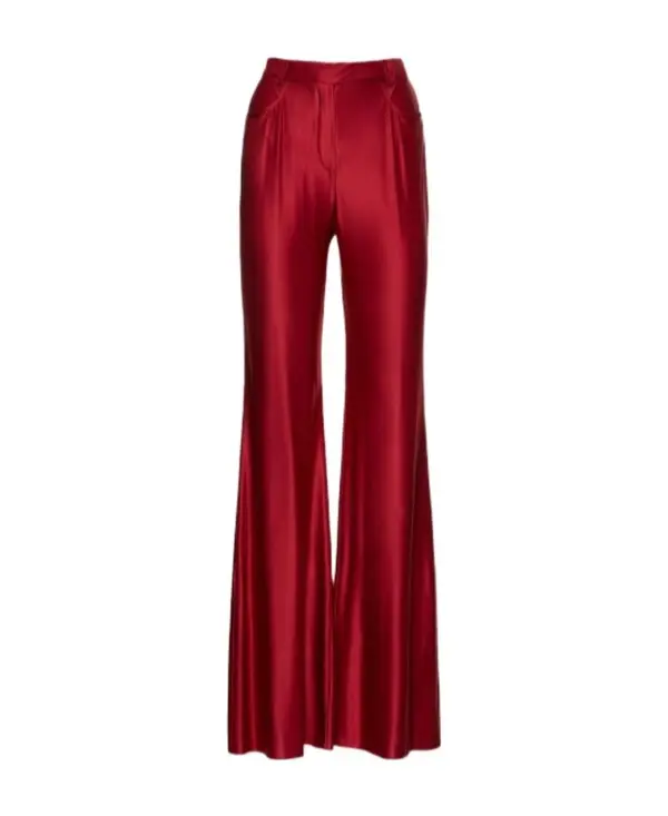 Alexandre Vauthier Bright Plain Jersey Wide-leg Pants