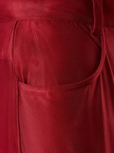 Alexandre Vauthier Bright Plain Jersey Wide-leg Pants
