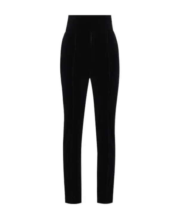 Alexandre Vauthier High-rise Velvet Casual Pants