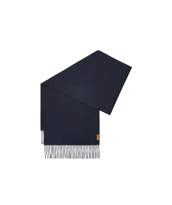 Loewe Scarf In Cashmere - Navy Blue