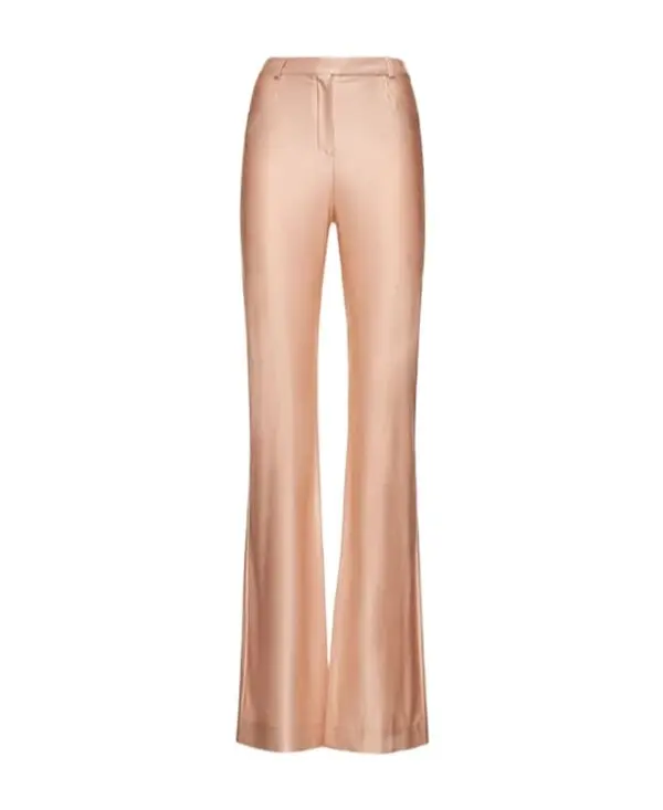Alexandre Vauthier Shiny Jersey High-rise Flare Pants