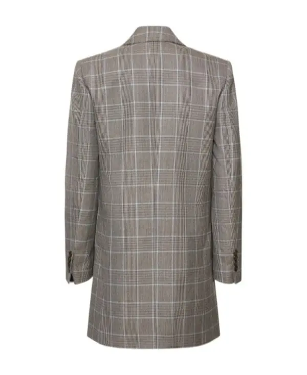 Michael Kors Single-breasted Checked Suit Jacket