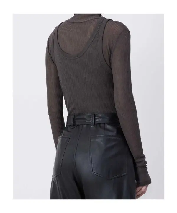 LEMAIRE Ribbed Scoop Neck Tank Top
