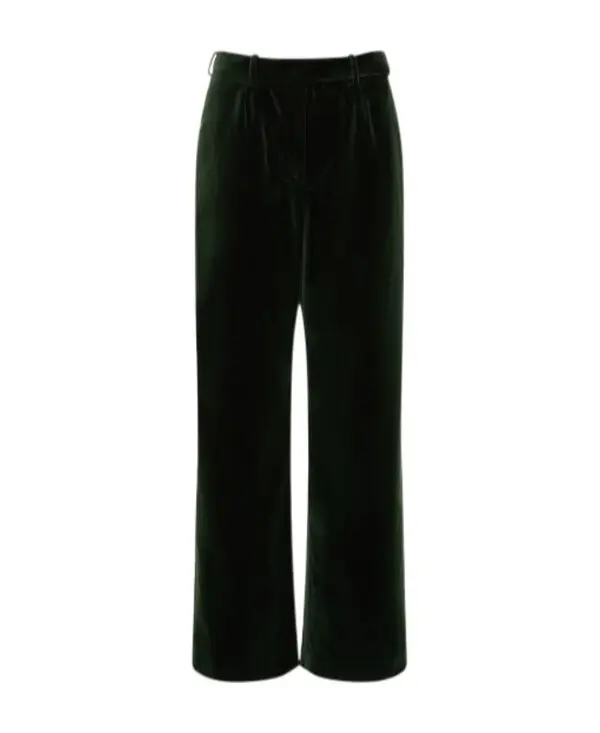 Alexandre Vauthier Straight Leg Velvet Trousers