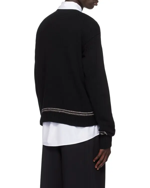 Marni Logo Patch Crewneck Jumper
