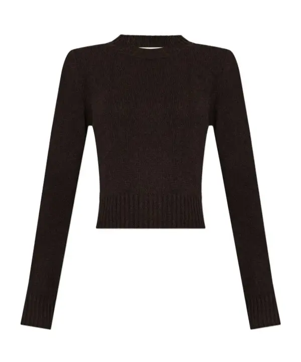 Ami Long-sleeve Crewneck Knitted Jumper