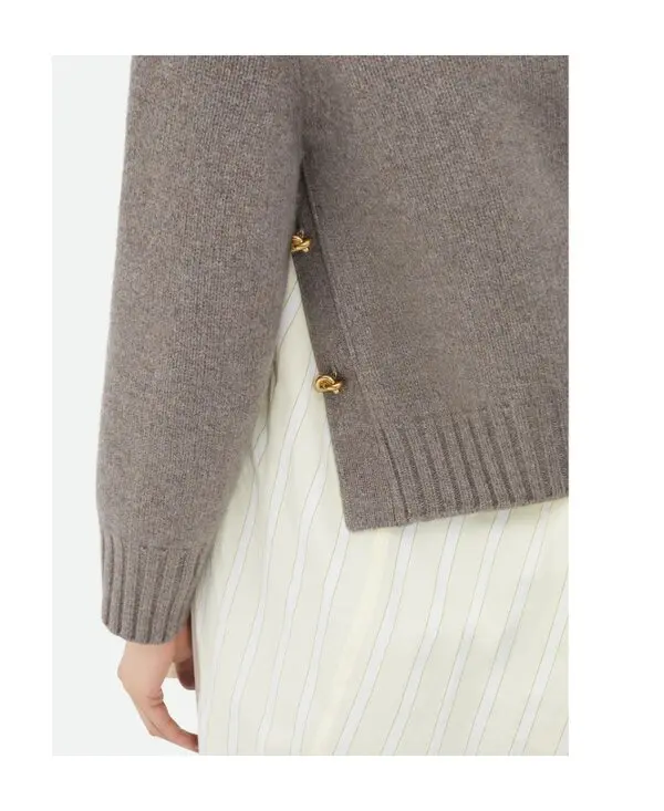 Bottega Veneta Knot Button Regular Fit Jumper
