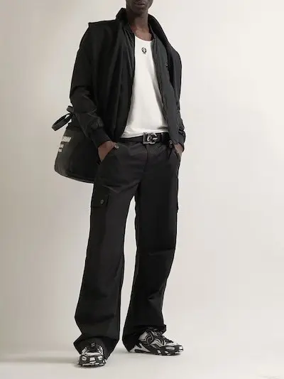Dolce & Gabbana Emblem Signage Cargo Pants