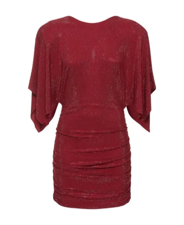 Alexandre Vauthier Shiny Draped Mini Dress
