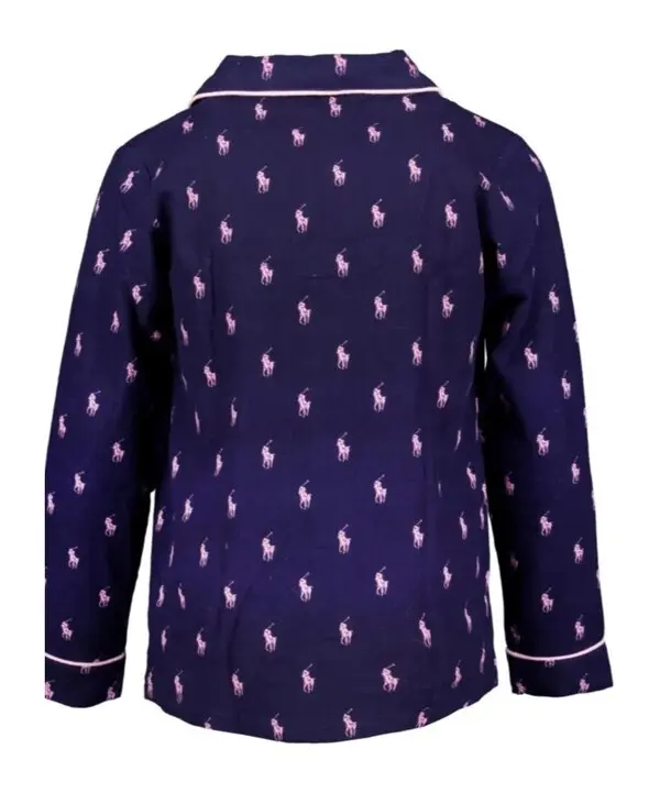 Polo Ralph Lauren Long-sleeved Pajamas And Elastic Waist Pajamas Set