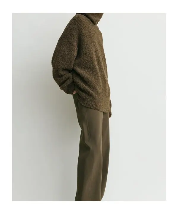 TOTEME Bouclé Turtleneck Jumper - Green