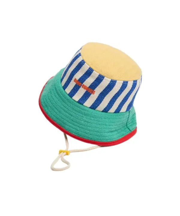 BOBO CHOSES Striped Cotton Bucket Hat