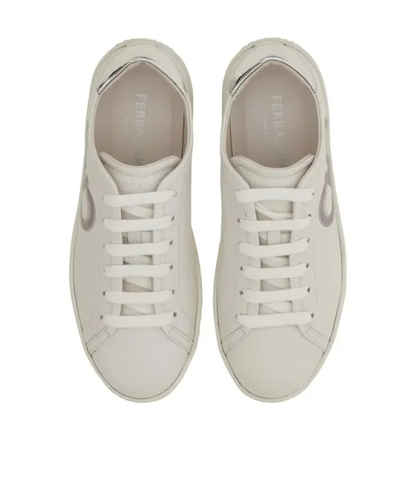 FERRAGAMO Gancini Detail Lace-up Sneakers