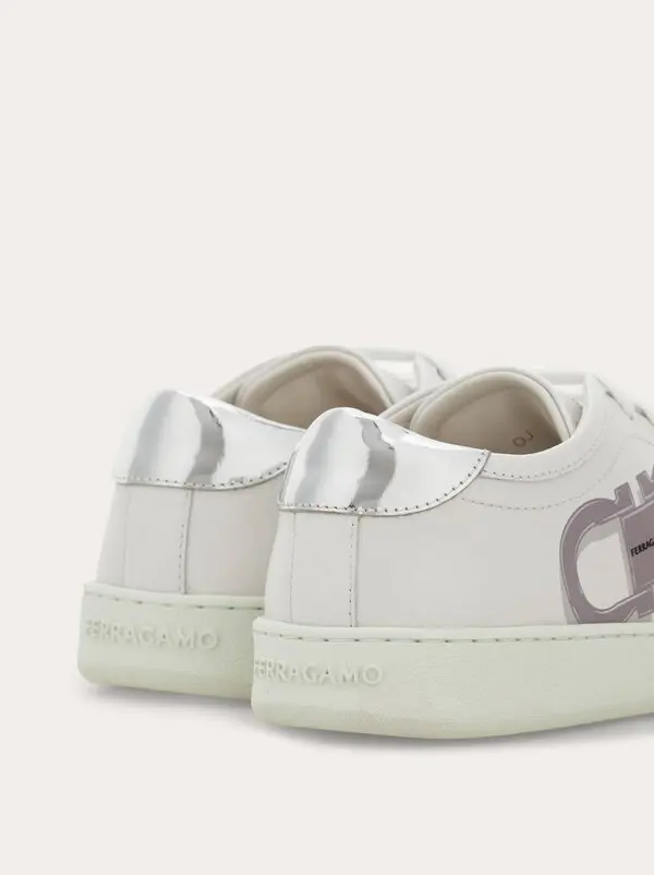 FERRAGAMO Gancini Detail Lace-up Sneakers