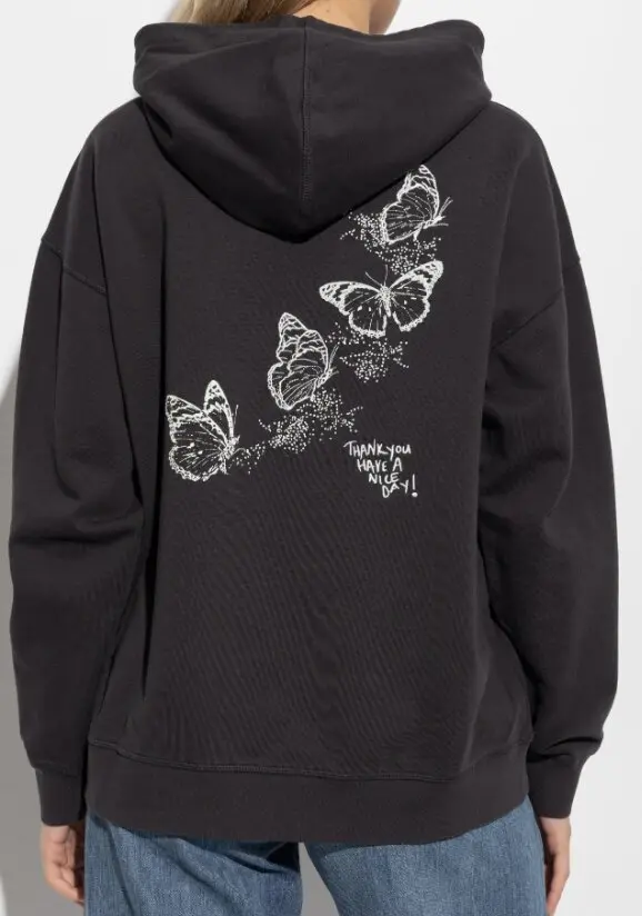 GANNI Phantom Isoli Heart Oversized Hoodie