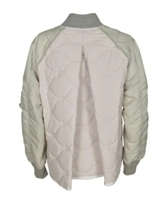 Sacai Quilted Drop Shoulder Zip-up Jacket