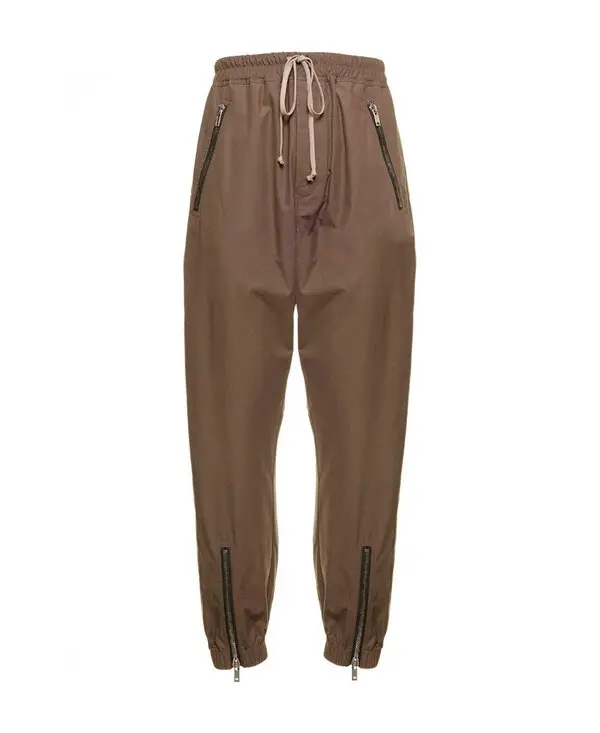 Rick Owens Zip-up Detailed Drawstring Track Pants
