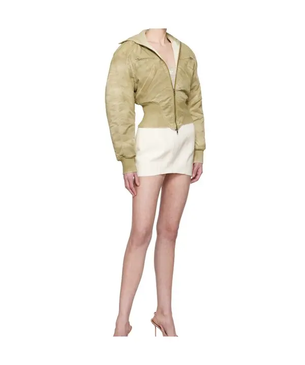 MUGLER Stitch-detailed Mini Skirt