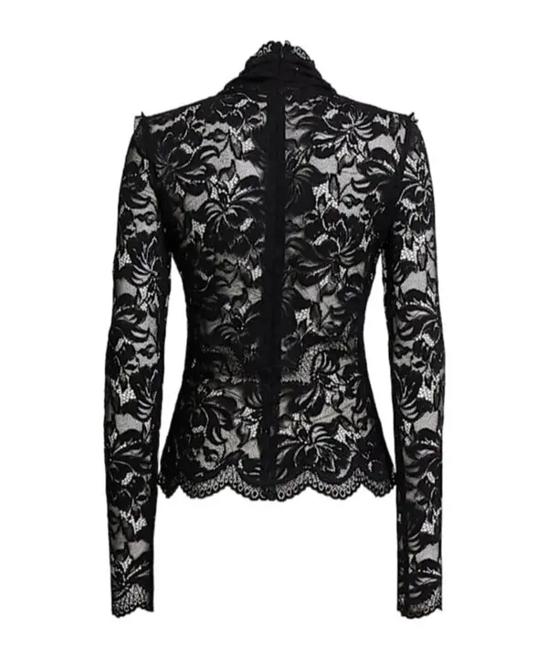 Rabanne Lace Turtleneck Top