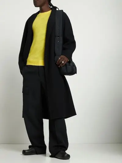 JIL SANDER Round-neck Wool Sweater - Yellow