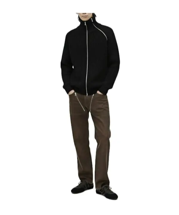 Dries Van Noten Pexior Cotton Pants With Zip Details
