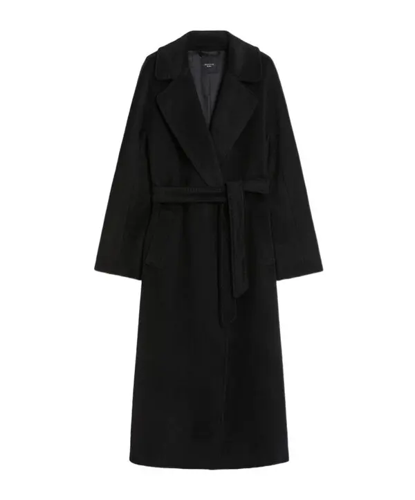 Max Mara Long-sleeved Coat - Black