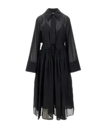 JIL SANDER Cut-out Poplin Shirt Dress