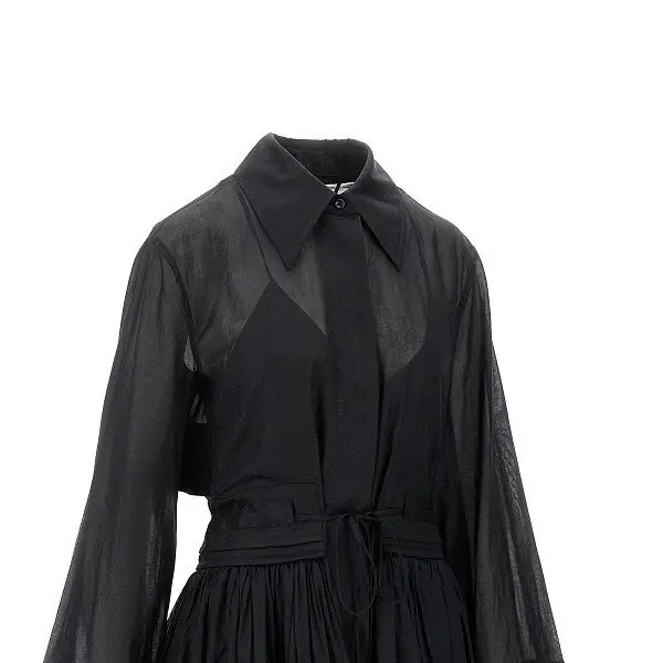 JIL SANDER Cut-out Poplin Shirt Dress
