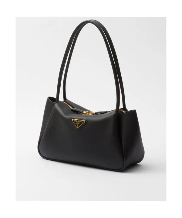 Prada Medium Handbag With Enamel Triangle Logo