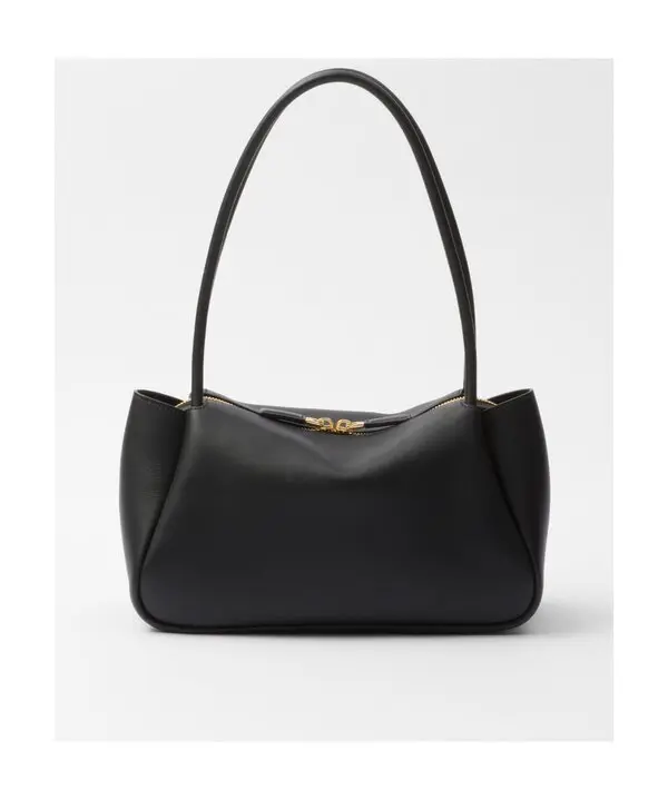 Prada Medium Handbag With Enamel Triangle Logo