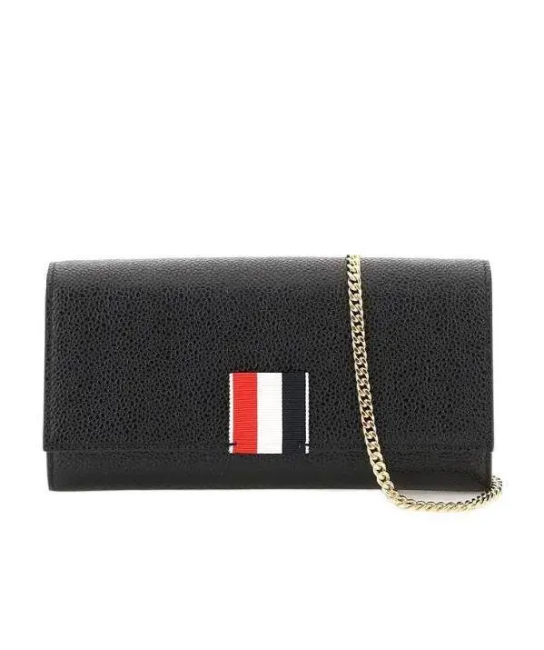 Thom Browne Logo Patch Chain Shoulder Bag