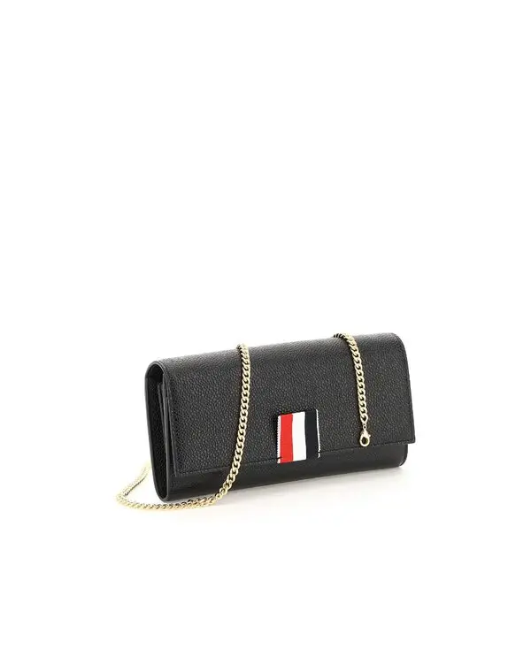Thom Browne Logo Patch Chain Shoulder Bag
