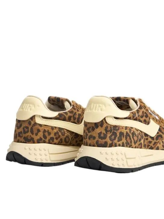 AUTRY Reelwind Low Sneakers Leopard Print - Nude