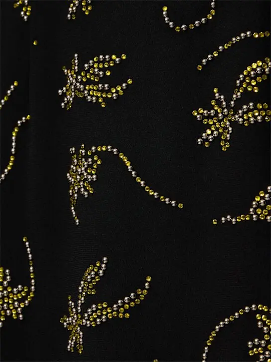 16Arlington Frasia Embellished Crepe Gown - Black