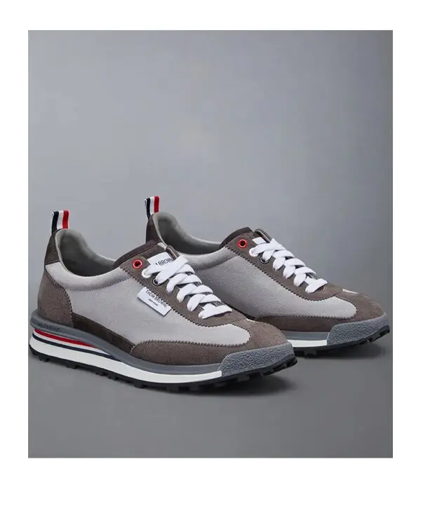 Thom Browne Tech Runner Sneakers - Light Gray