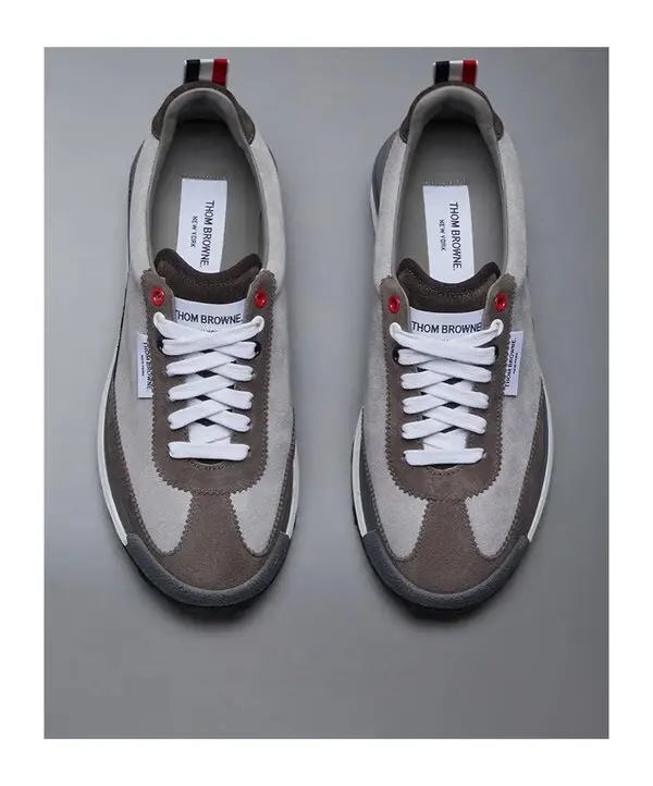 Thom Browne Tech Runner Sneakers - Light Gray