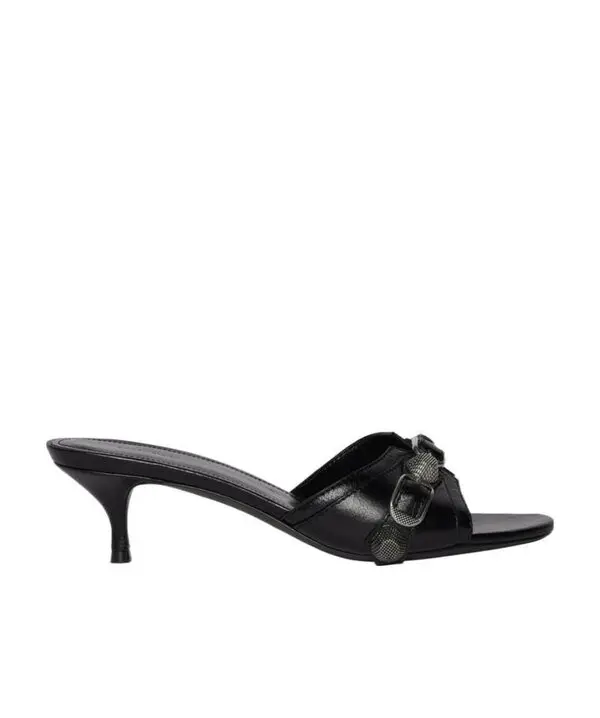 Balenciaga Cagole M40 Arena Slip-on Sandals - Black