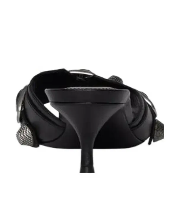 Balenciaga Cagole M40 Arena Slip-on Sandals - Black