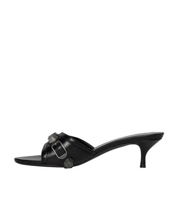 Balenciaga Cagole M40 Arena Slip-on Sandals - Black