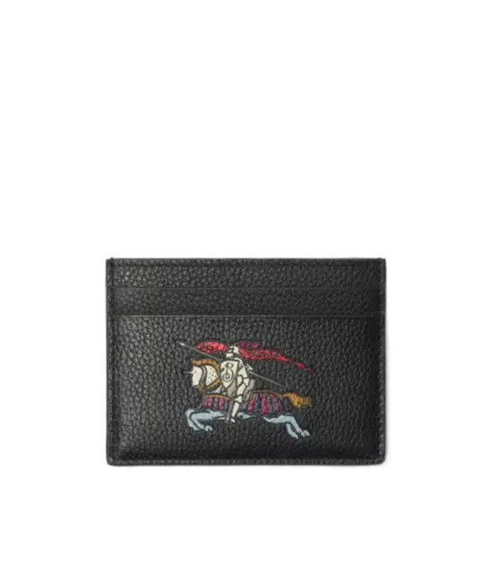 Burberry Ekd Printed Card Holder - Black