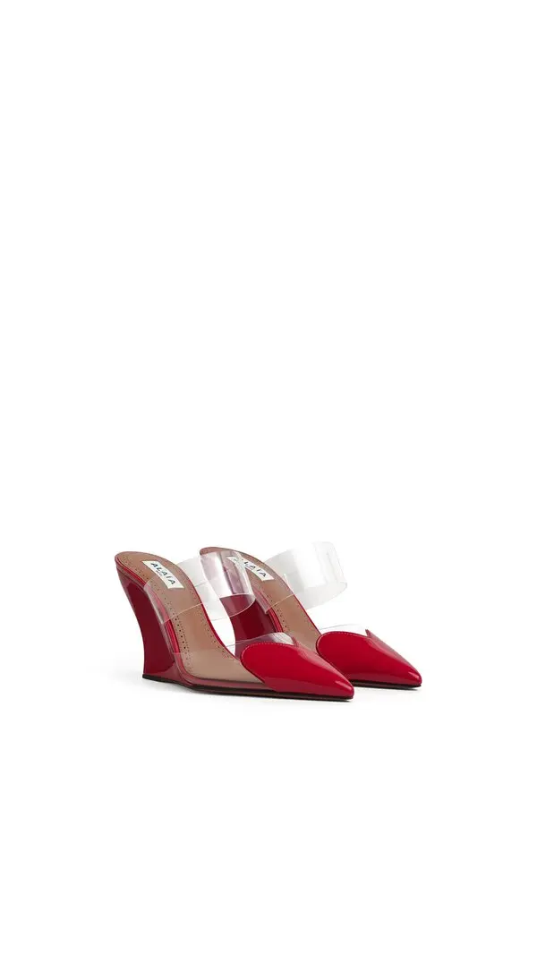 Alaïa Pointed Toe Wedge Sandals
