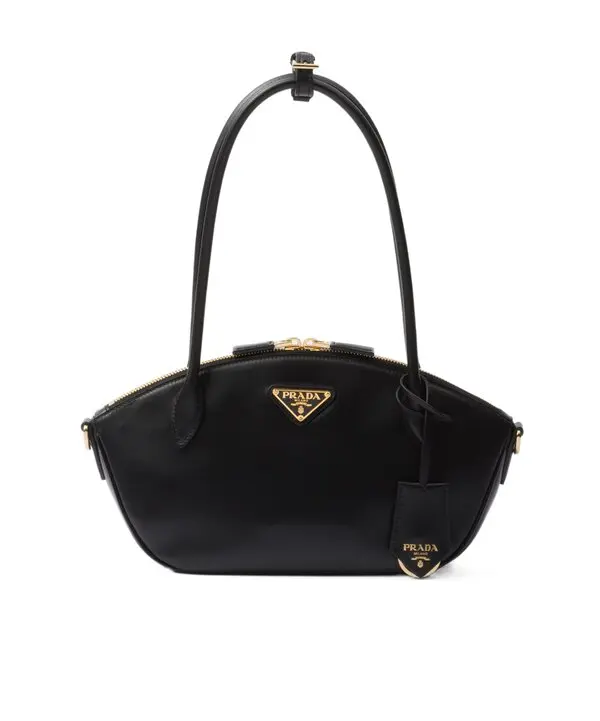 Prada Logo Plaque Tote Bag