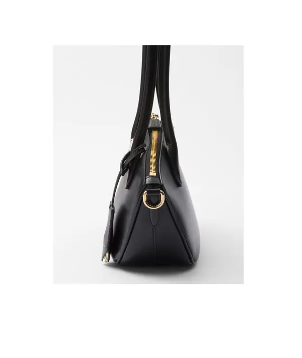 Prada Logo Plaque Tote Bag