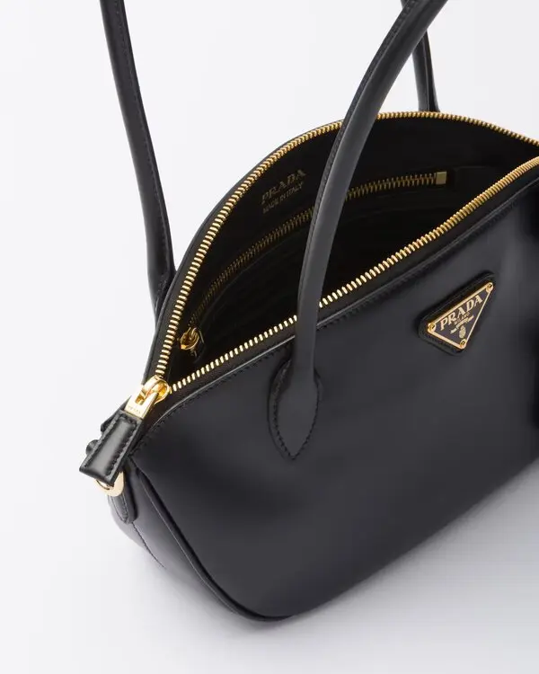 Prada Logo Plaque Tote Bag