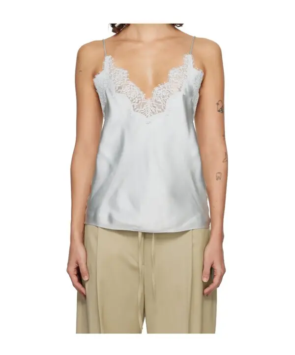 RÓHE Lace Trim V-neck Camisole