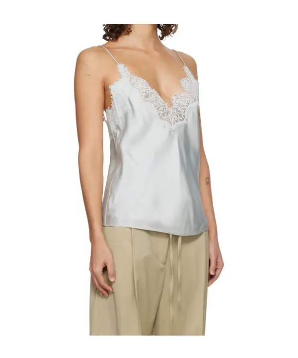 RÓHE Lace Trim V-neck Camisole