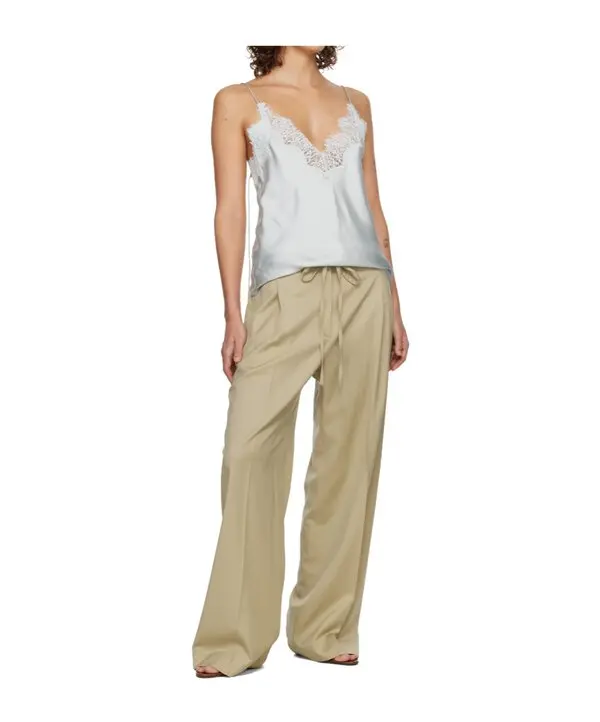 RÓHE Lace Trim V-neck Camisole
