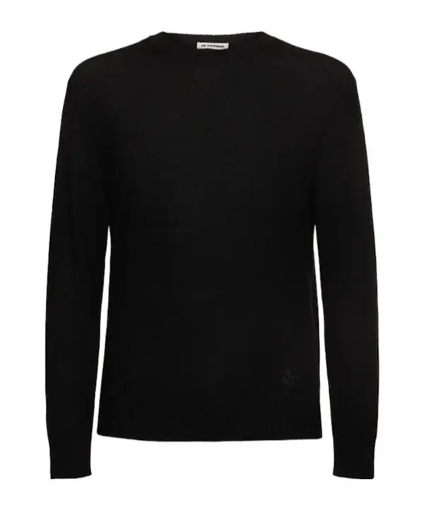 JIL SANDER Wool Crewneck Sweater - Black